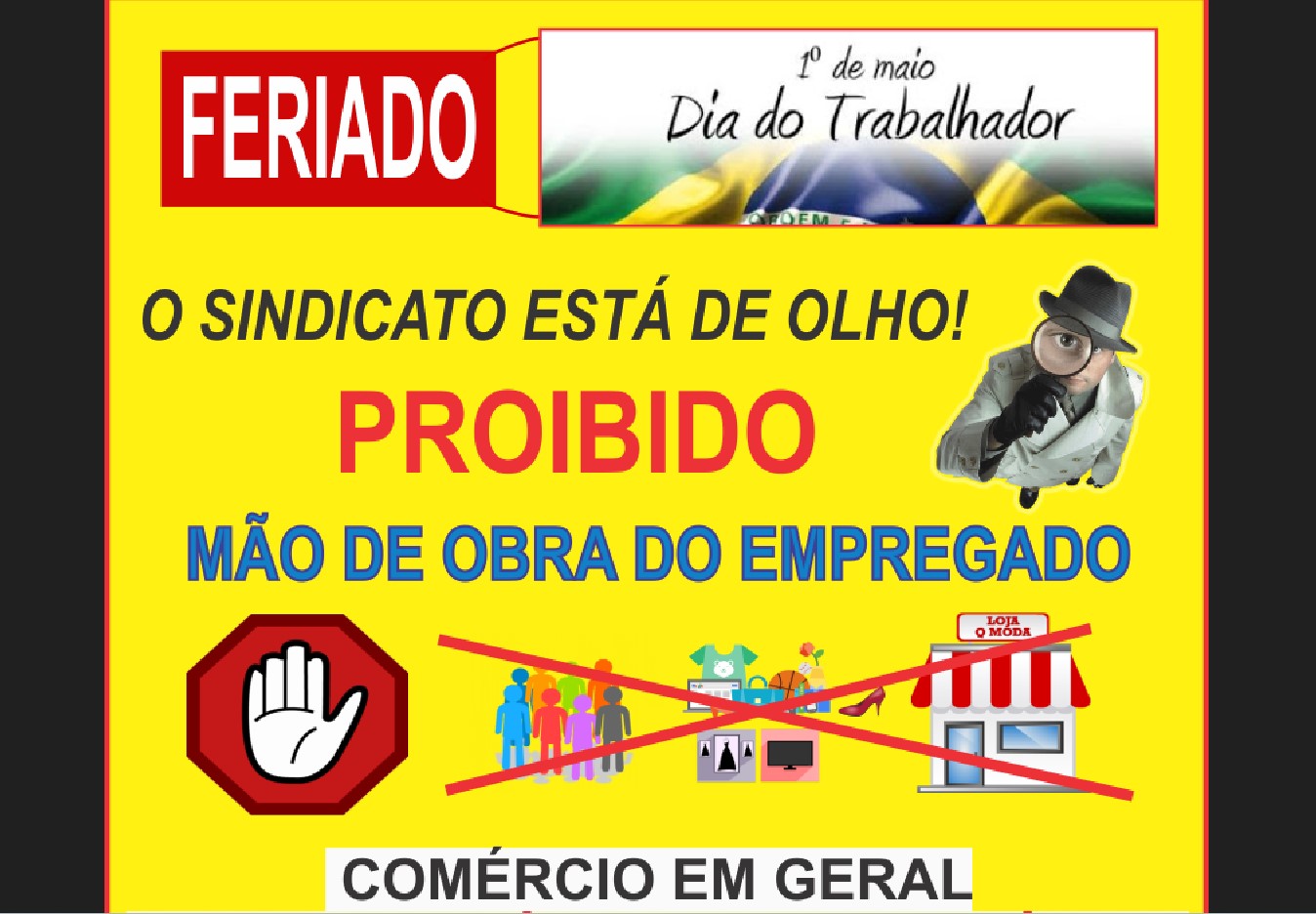Feriado de 1 de Maio e a Convenção Coletiva de Trabalho - SINDECOM